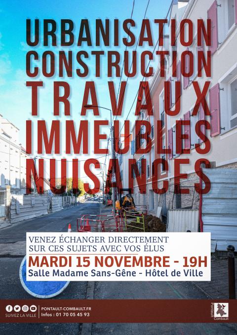 Urbanisation, construction, immeubles, nuisances : venez échanger avec ...